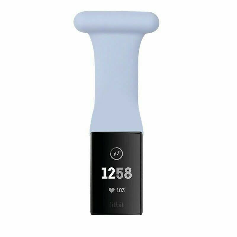 Light Blue Nurses Fob Strap for Fitbit Charge 4 – FitStrapsUK