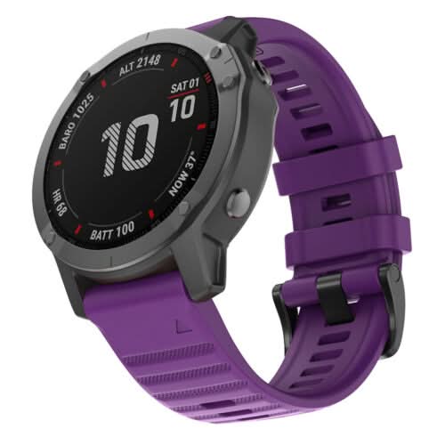 Purple Garmin Fenix 6X Strap – FitStrapsUK