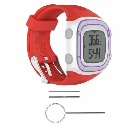 Red Garmin Forerunner 10 Strap – FitStrapsUK