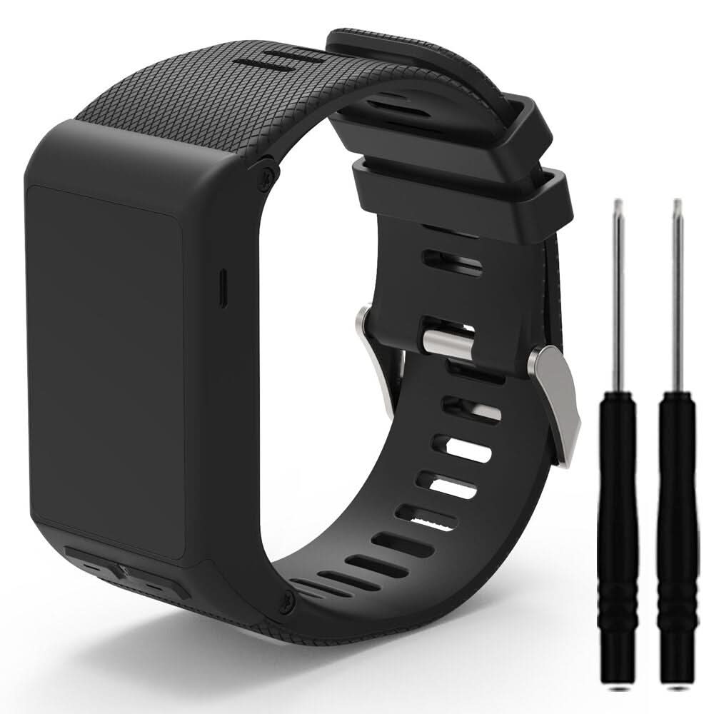 Black Garmin Vivoactive HR Strap – FitStrapsUK