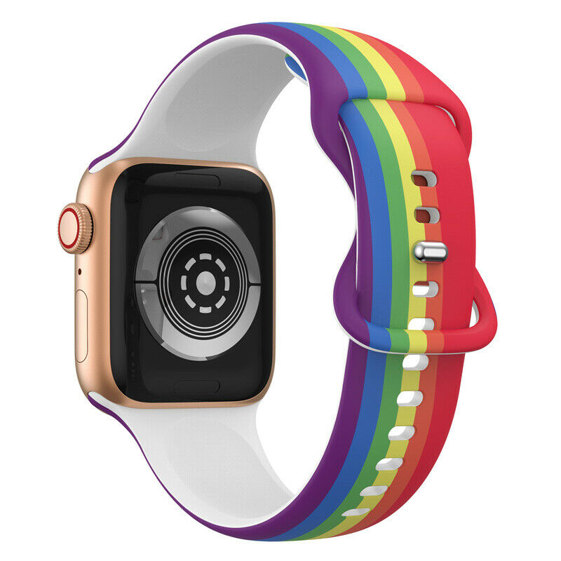 Rainbow Pattern Apple Watch Strap – FitStrapsUK